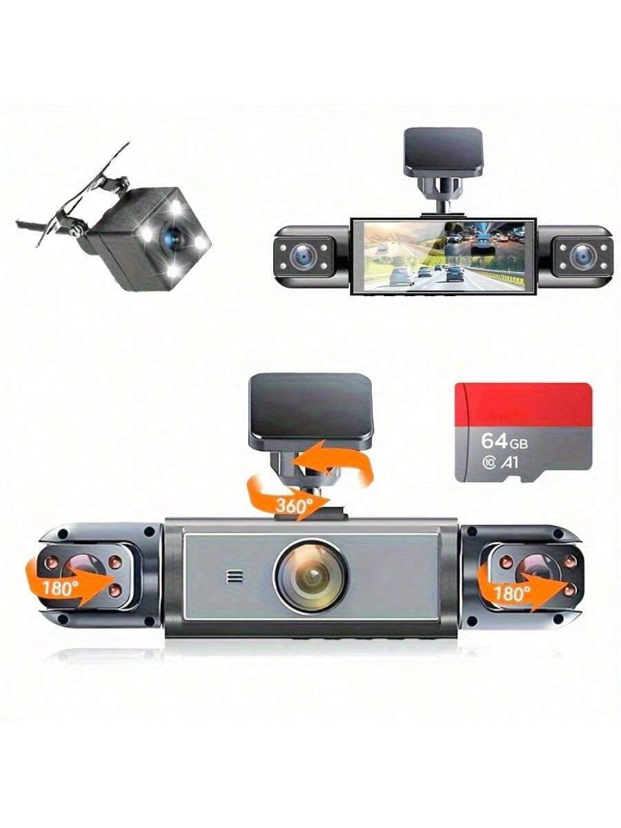 SEREE 1080P Dashcam, 4 Channels, Wide-Angle Front And Rear Cameras ...