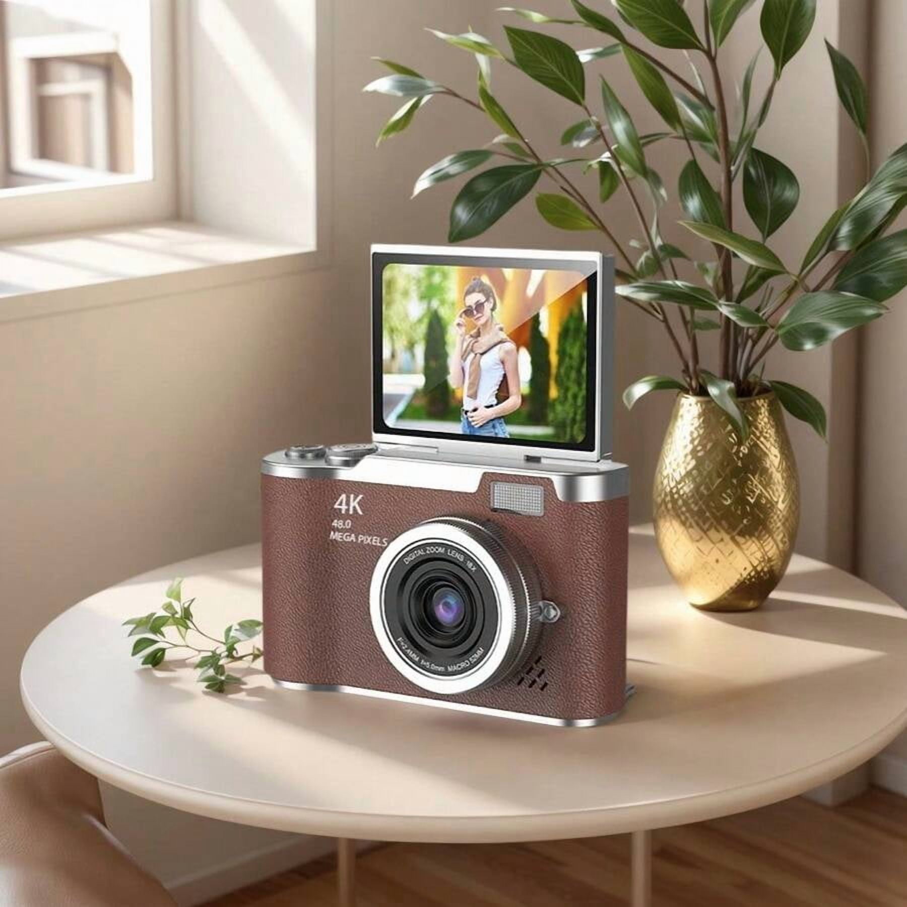 SEREE 4K Clamshell Digital Camera, 48MP Camera, Rechargeable Camera, 2. ...