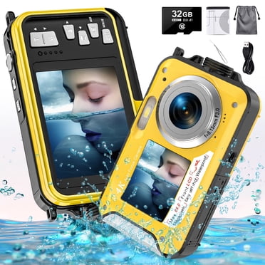 Acuvar 48MP Waterproof Dual Screen HD 1080P Digital Camera for ...