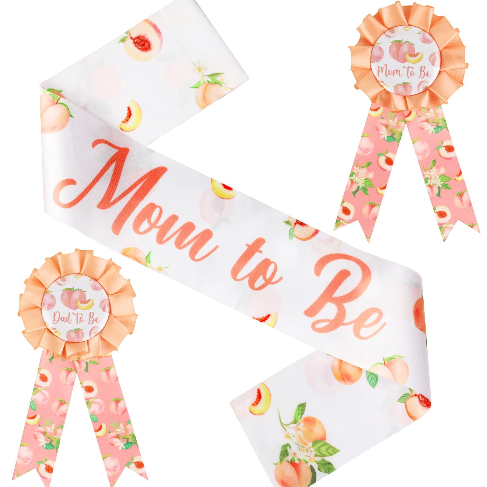 SERENCATCHER Peach Baby Shower Decorations, Sweet as a Peach Party ...
