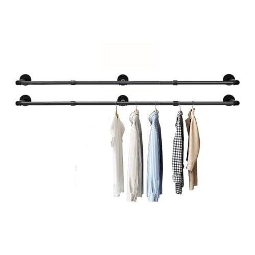 SERENITA Heavy Duty 1" Super Long Industrial Pipe Clothing Rack ...