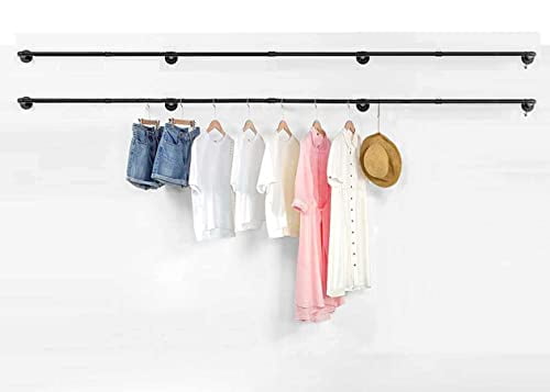 SERENITA Heavy Duty 1" Super Long Industrial Pipe Clothing Rack ...