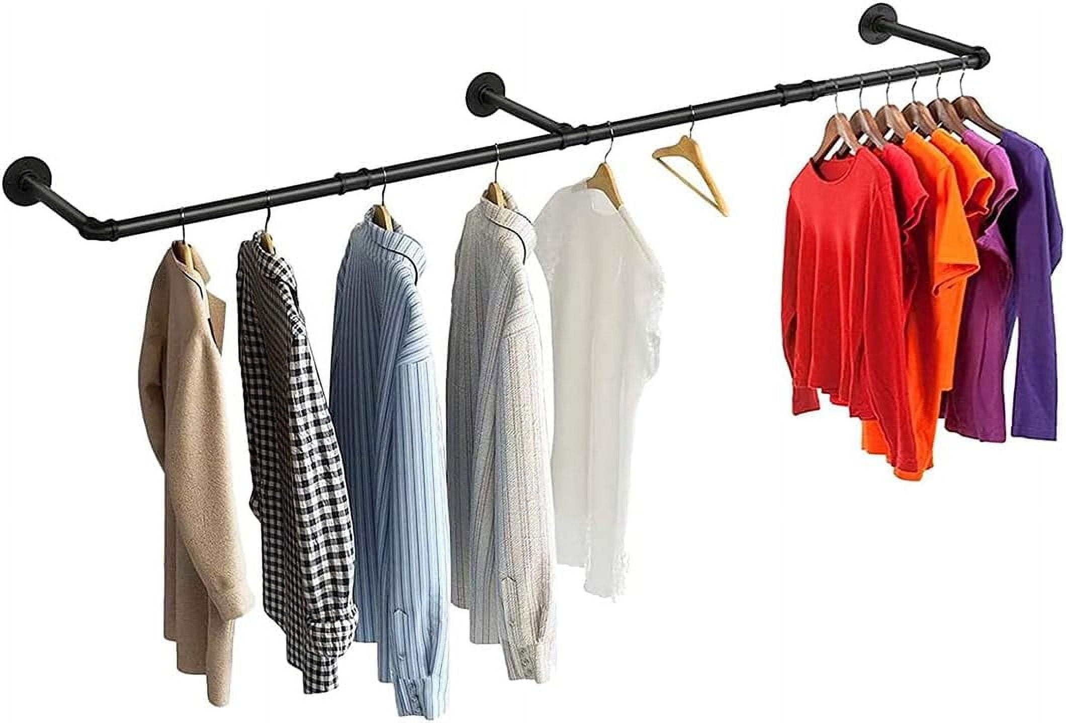 SERENITA Heavy Duty Super Long Pipe Clothing Rack, Hanging Rod for ...