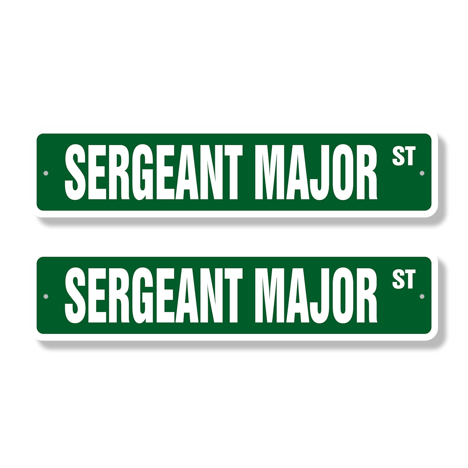 SERGEANT MAJOR Classic Street Sign (2 Pack) US Marine Army military Top ...