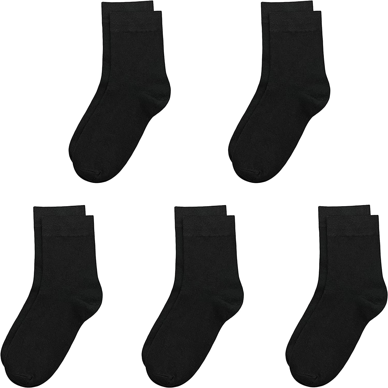 SERISIMPLE Kids Bamboo School Socks Thin Quarter Ankle Boys and Girls ...