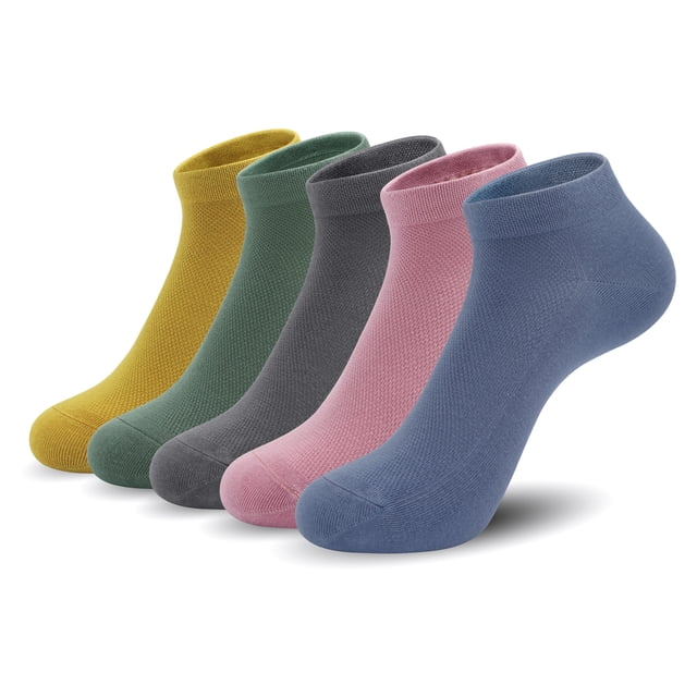 SERISIMPLE Women Thin Mesh Bamboo Ankle Breathable Sock Summer Low-Cut ...