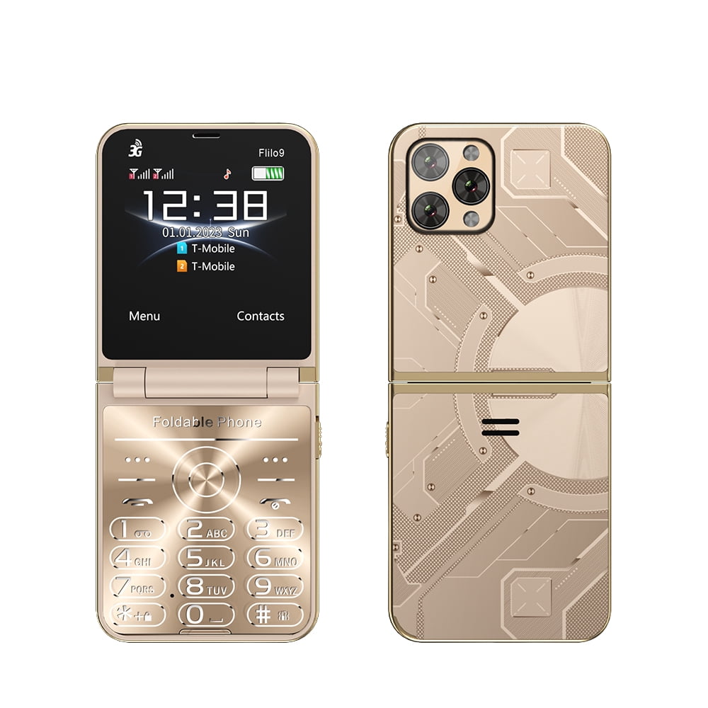 SERVO Flilo9 3G Foldable Mobile Phone 2.6" Screen Dual SIM Card Speed ...