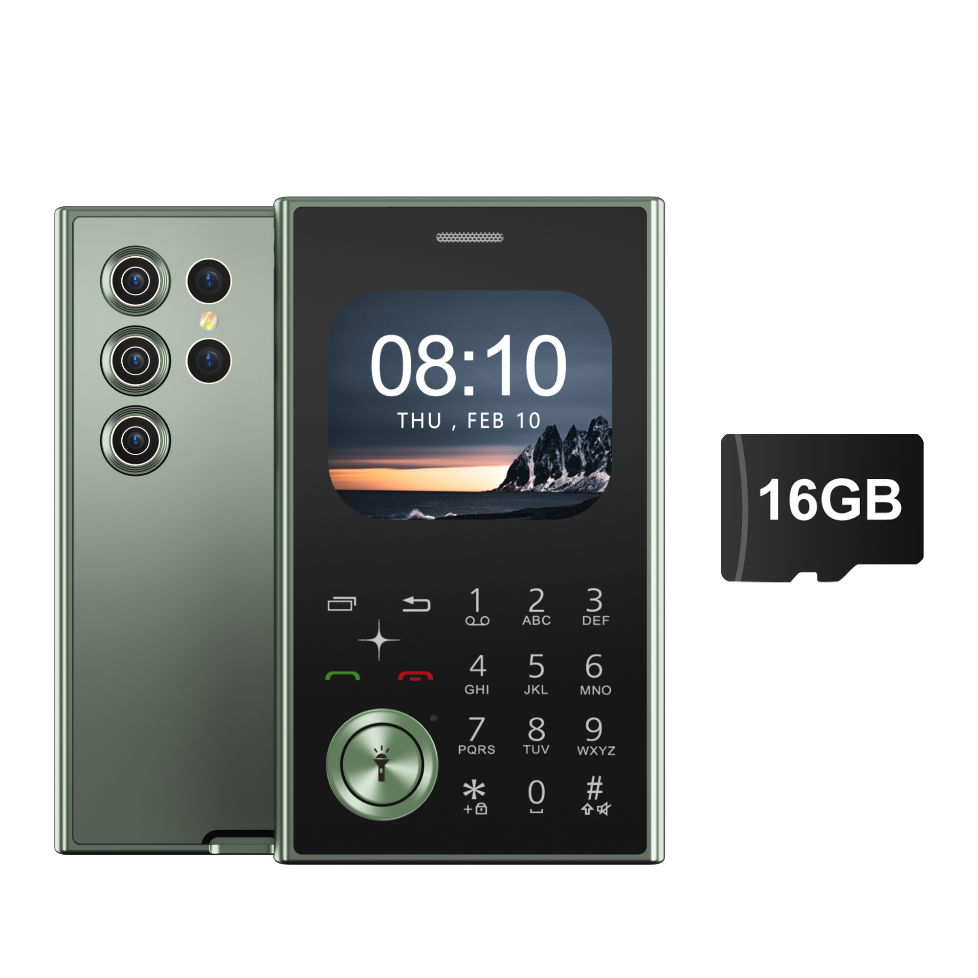 SERVO V8 Mini Mobile Phone 2.01" HD Round Screen Dual SIM Card Speed ...