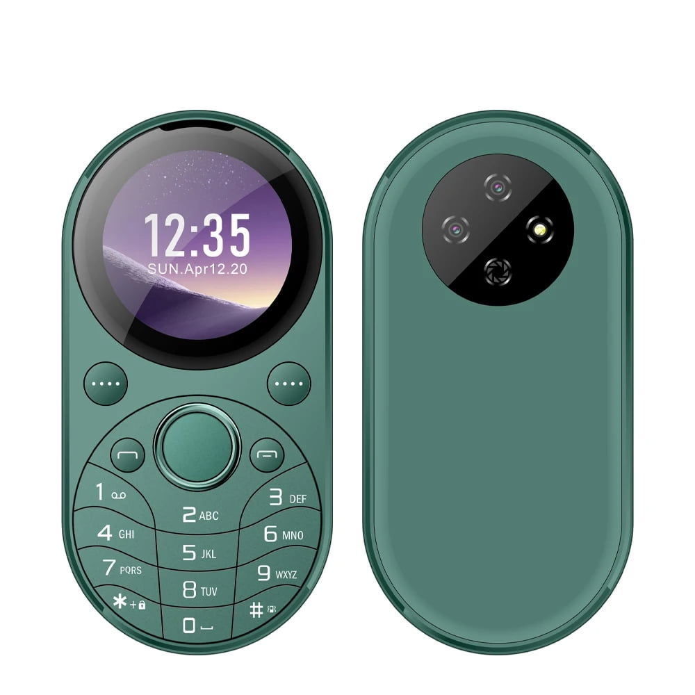 SERVO i15 Mini Circular Mobile Phone 1.39"Round Screen Dual SIM GSM ...