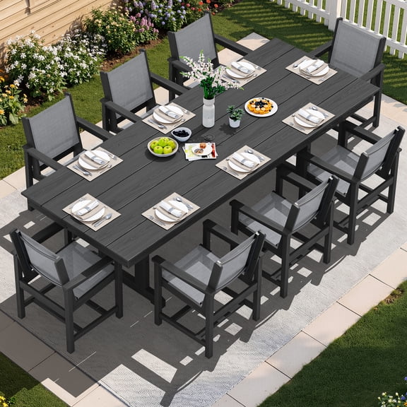 Dining Table, Patio Set for 8
