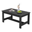 Patio Coffee Table, Metal Steel Outdoor Round Table Weather Resistant ...