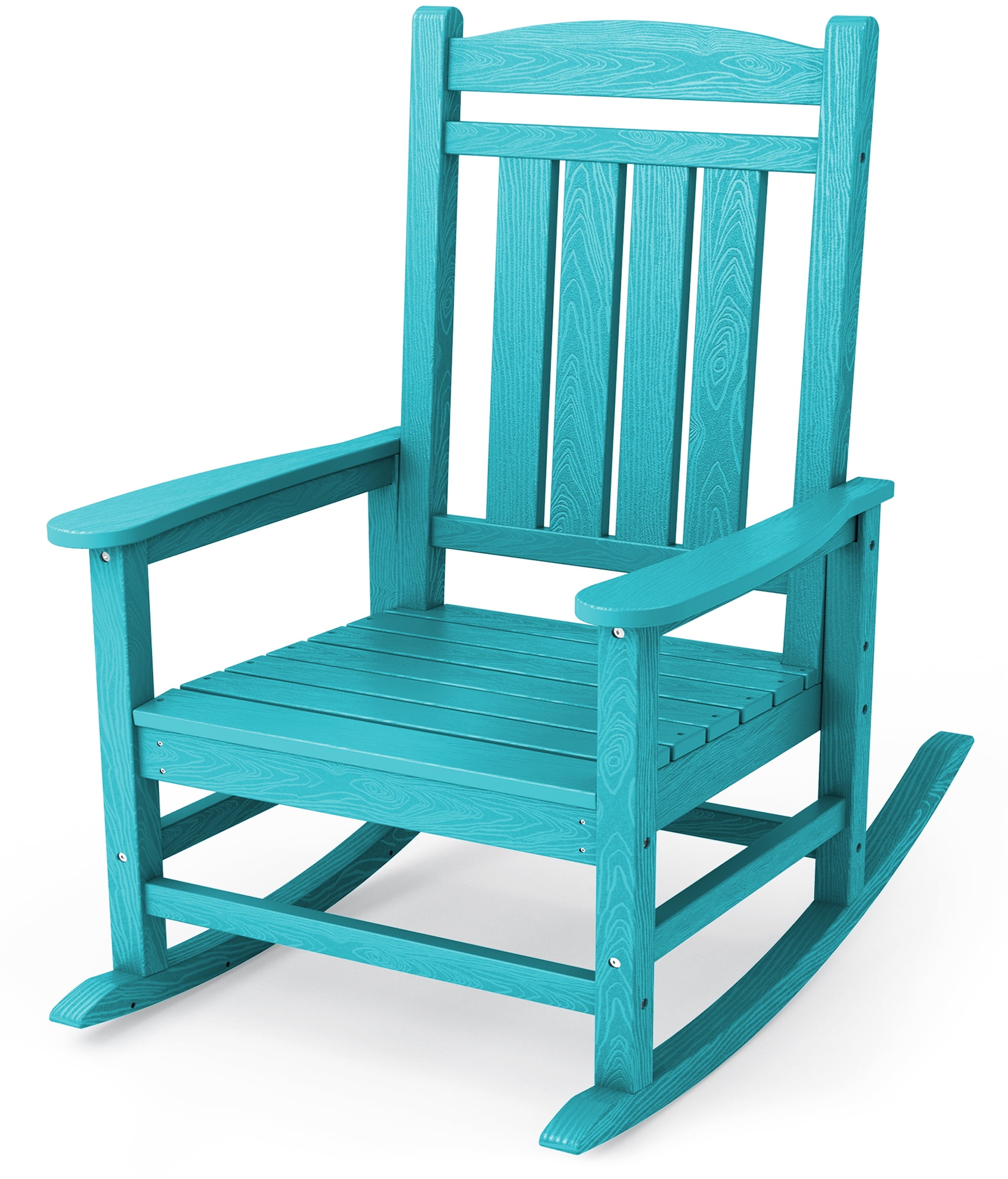 SERWALL Outdoor Rocking Chair, HDPE Patio Rocker for Lawn, Porch, Aruba ...