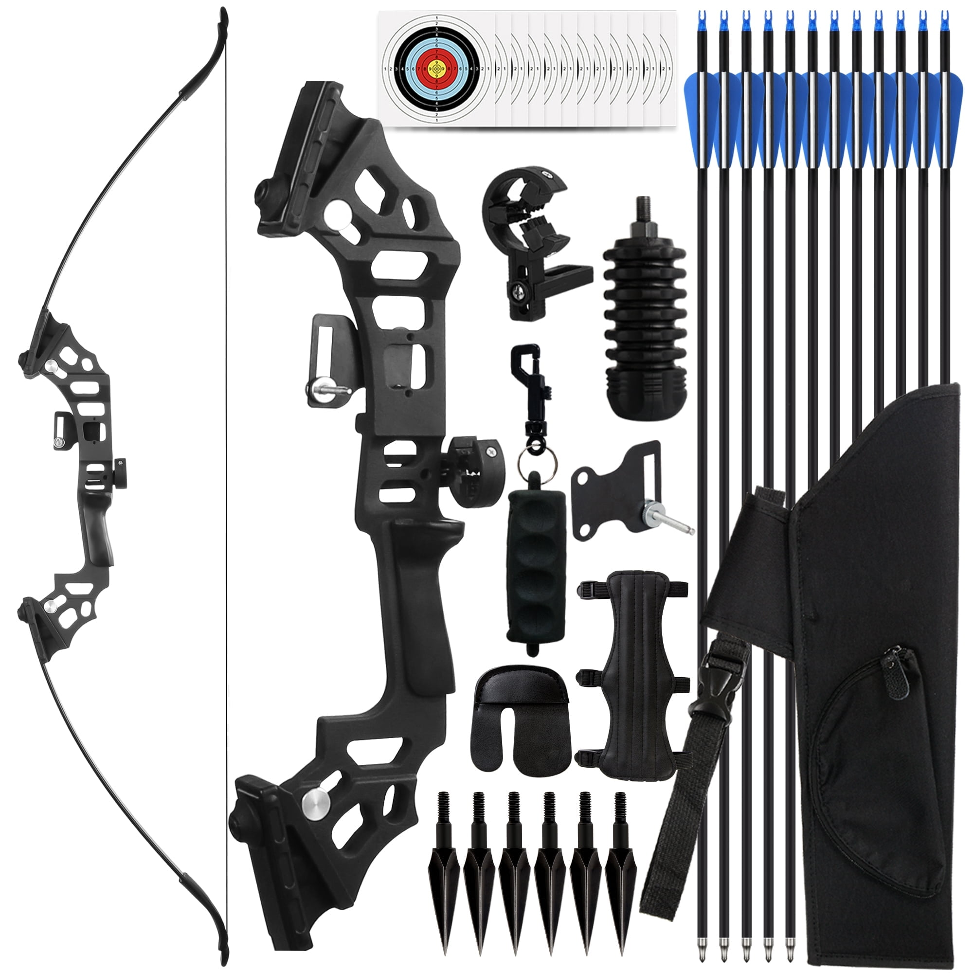 SERfawnCH 30/40lbs Recurve Bow & Arrow Set for Adults, Right-Handed ...