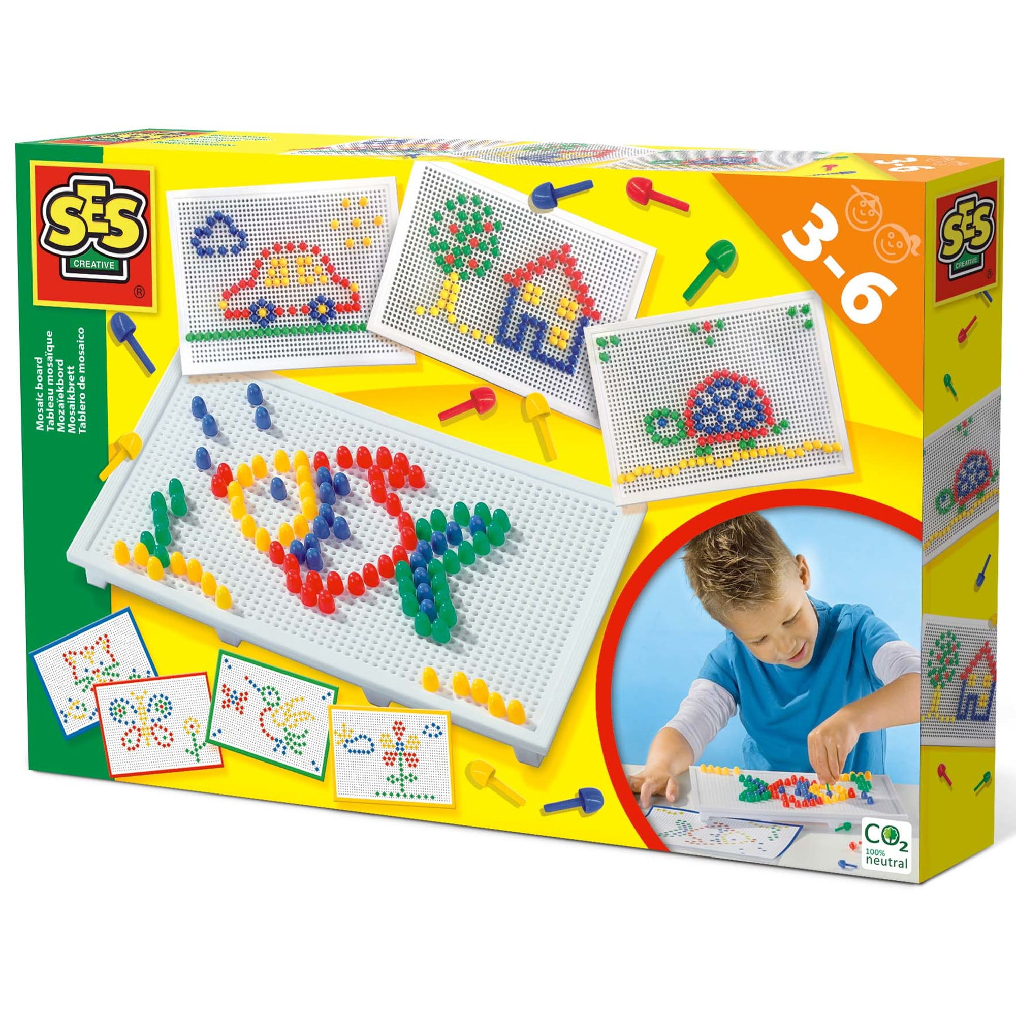 SES Creative: Reusable Mosaic Board - Colored Pins, Example Designs ...