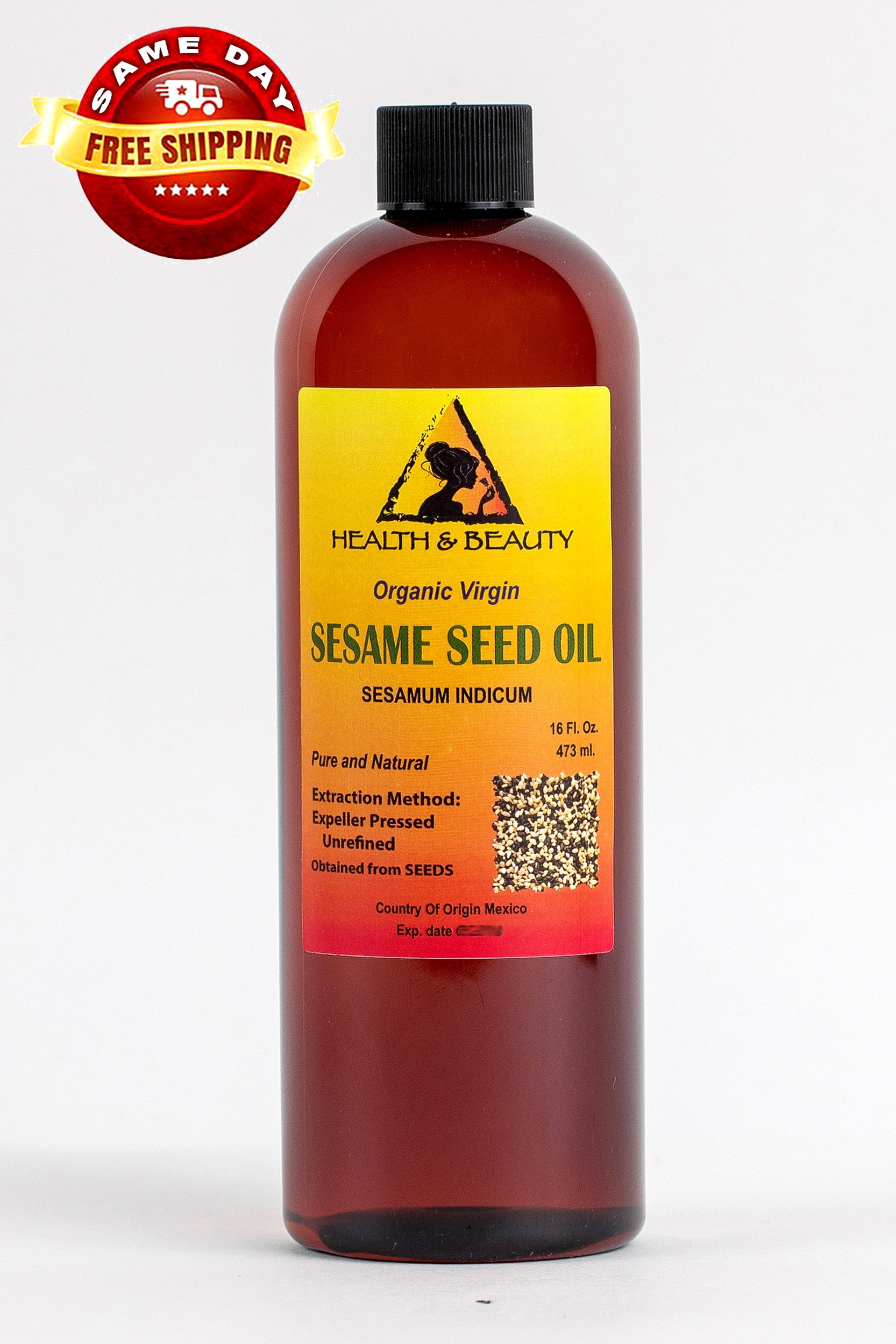 SESAME OIL UNREFINED ORGANIC CARRIER EXPELLER PRESSED VIRGIN RAW PURE ...