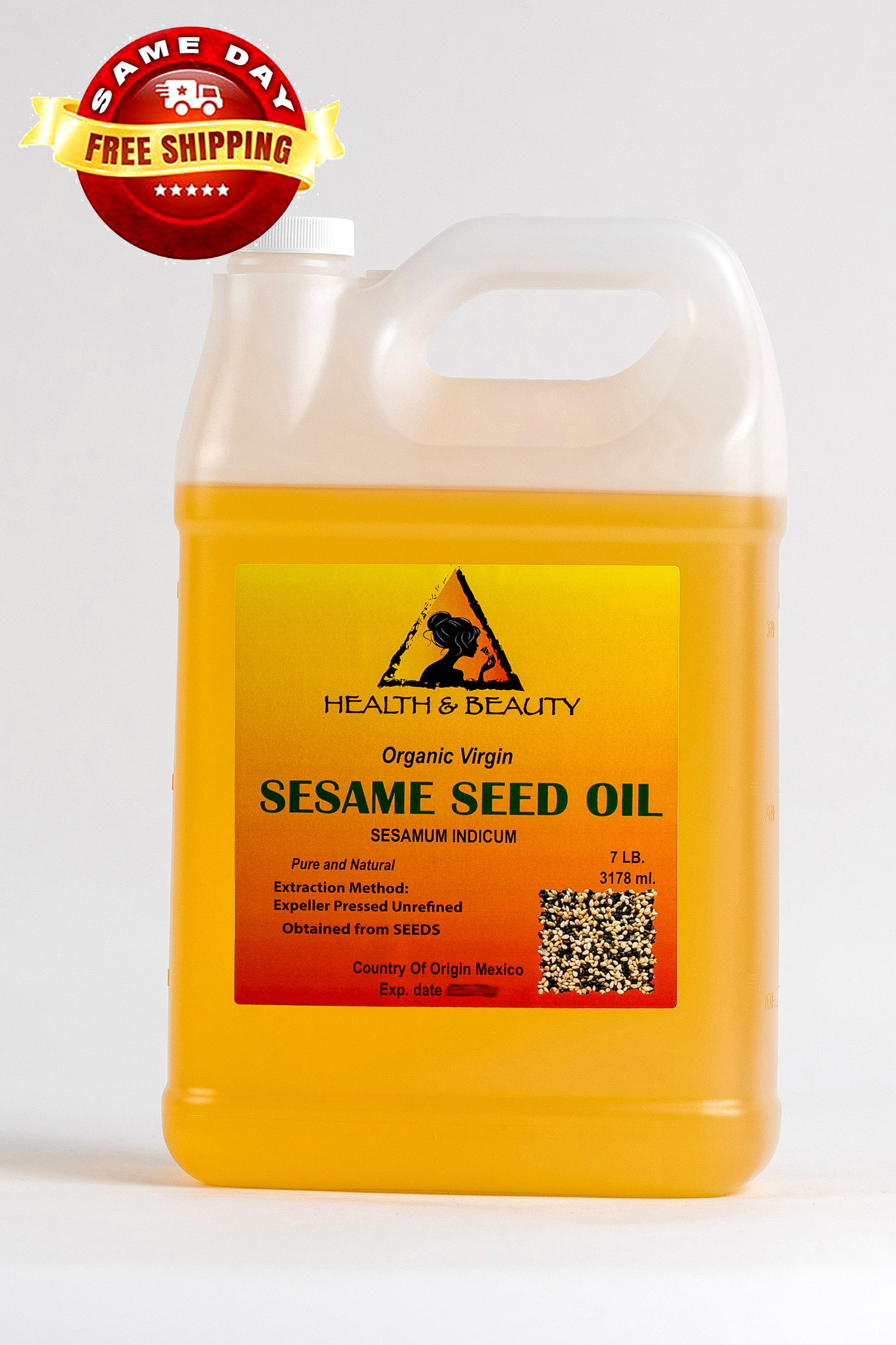 SESAME OIL UNREFINED ORGANIC CARRIER EXPELLER PRESSED VIRGIN RAW PURE 7 ...