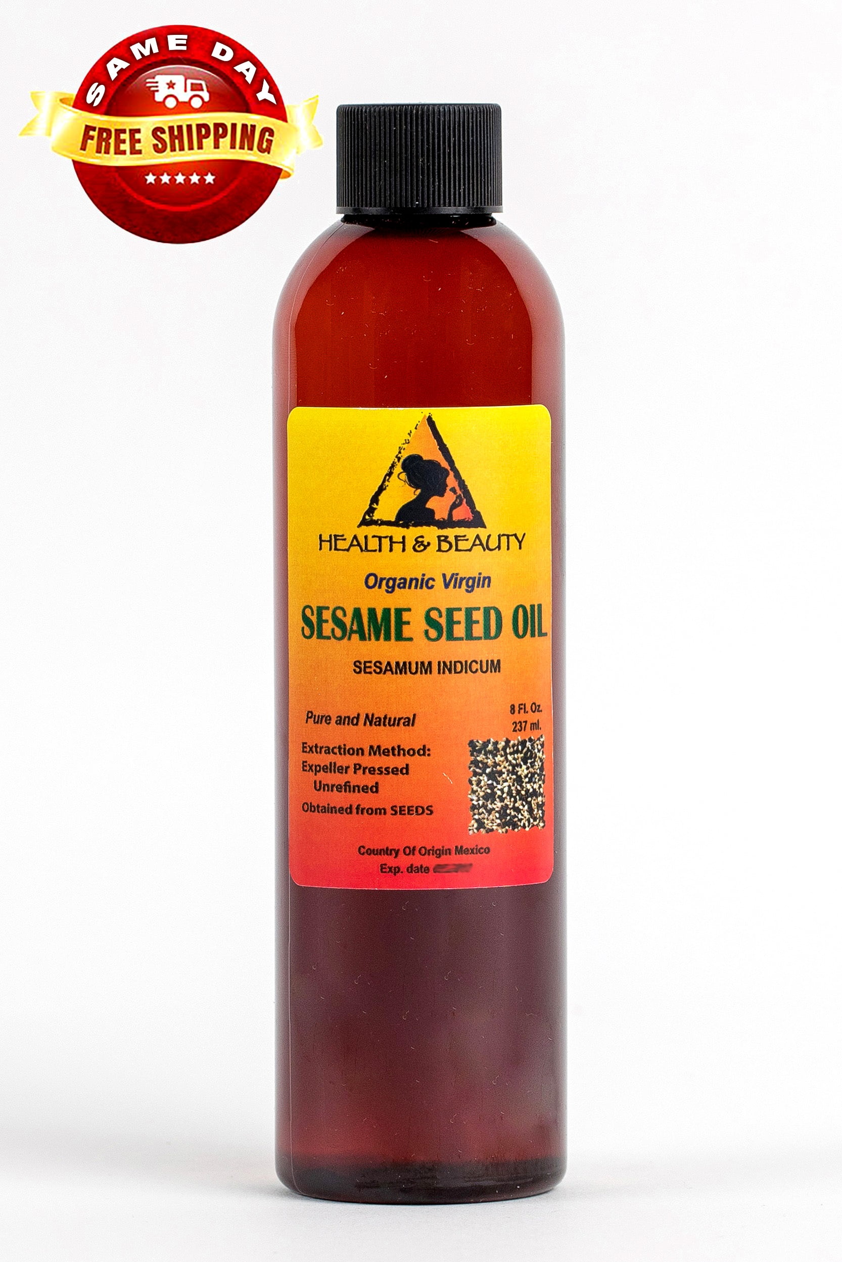SESAME OIL UNREFINED ORGANIC CARRIER EXPELLER PRESSED VIRGIN RAW PURE 8 ...