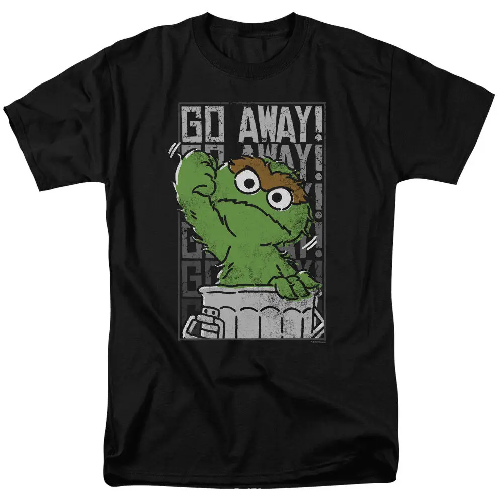 SESAME STREET GROUCH GO AWAY OSCAR THE GROUCH Men's Graphic Tee Shirt ...