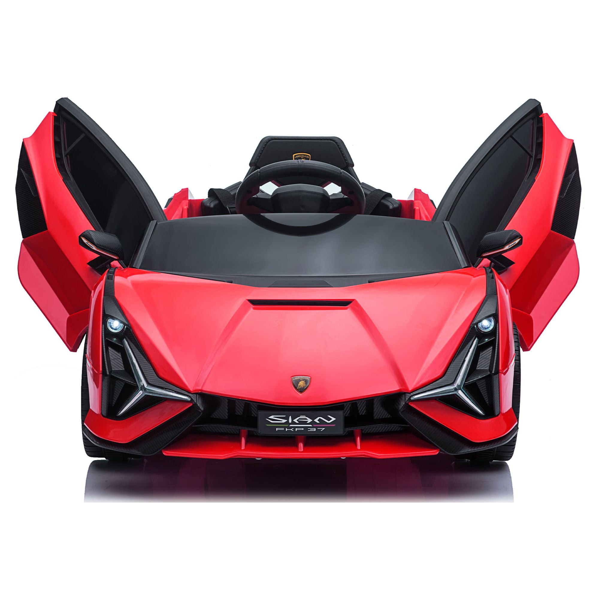 SESSLIFE 12v Battery Powered Electric Car for Kids, Lamborghini Sian ...