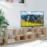 SESSLIFE Double L-Shaped TV Stand, Convertible Television Stands ...