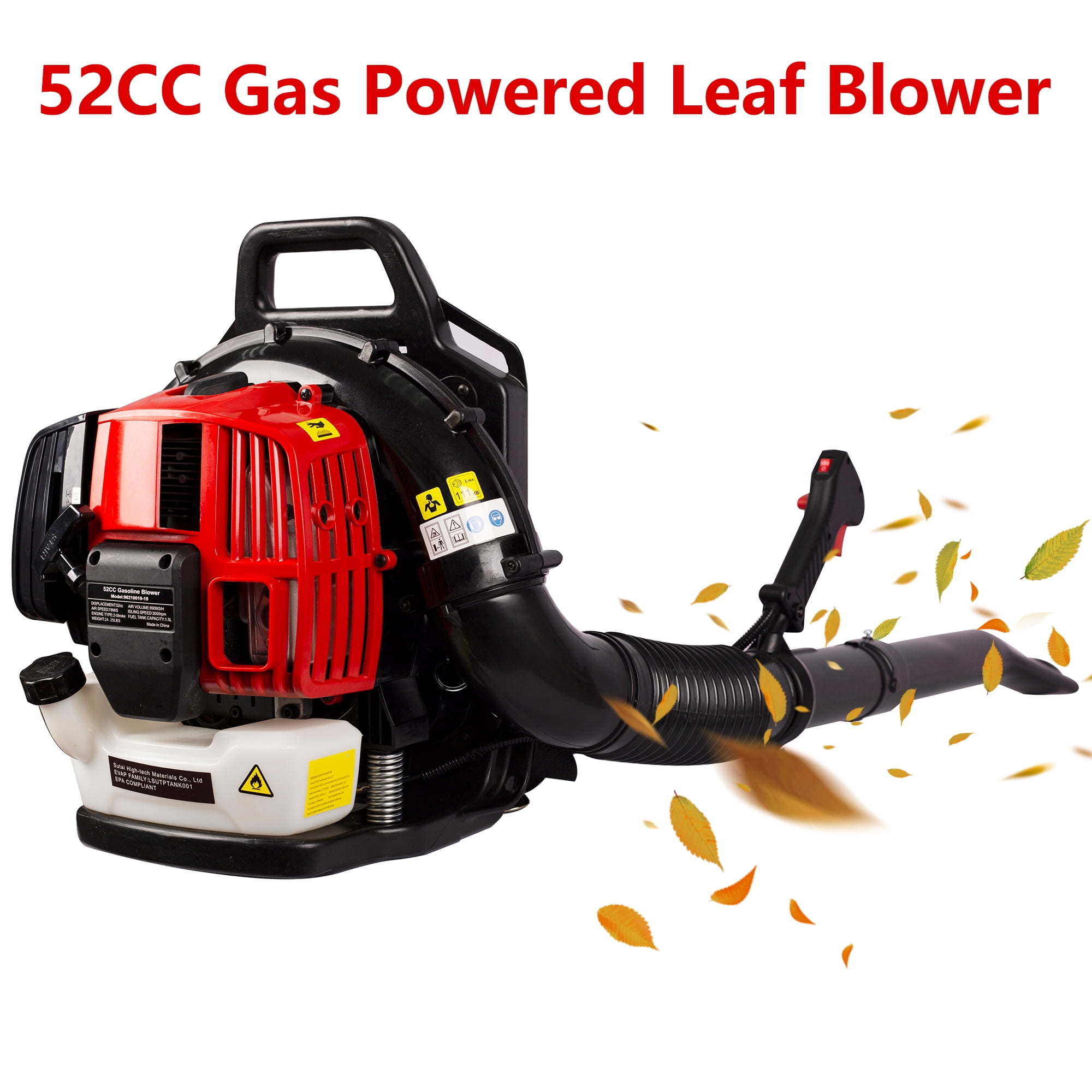 SESSLIFE Gas Leaf Blower, Cordless Backpack Leaf Blower with Extension ...
