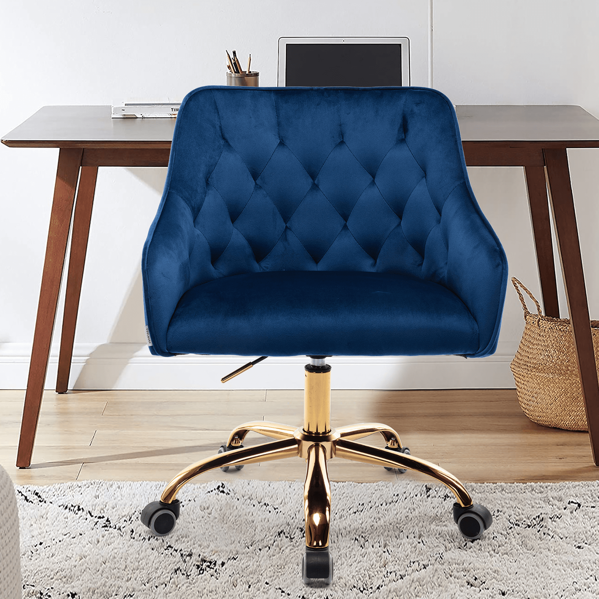 SESSLIFE Home Office Desk Chair, Fabric Task Chair for Girls Women ...