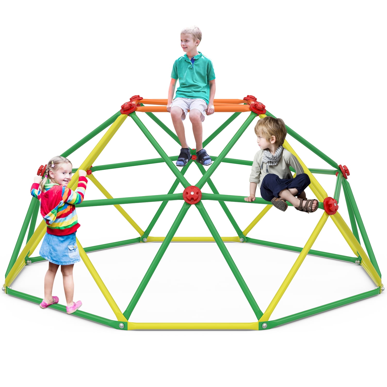 SESSLIFE 6ft Kids Outdoor Dome Climber, Rust Resistant Jungle Gym, Max ...
