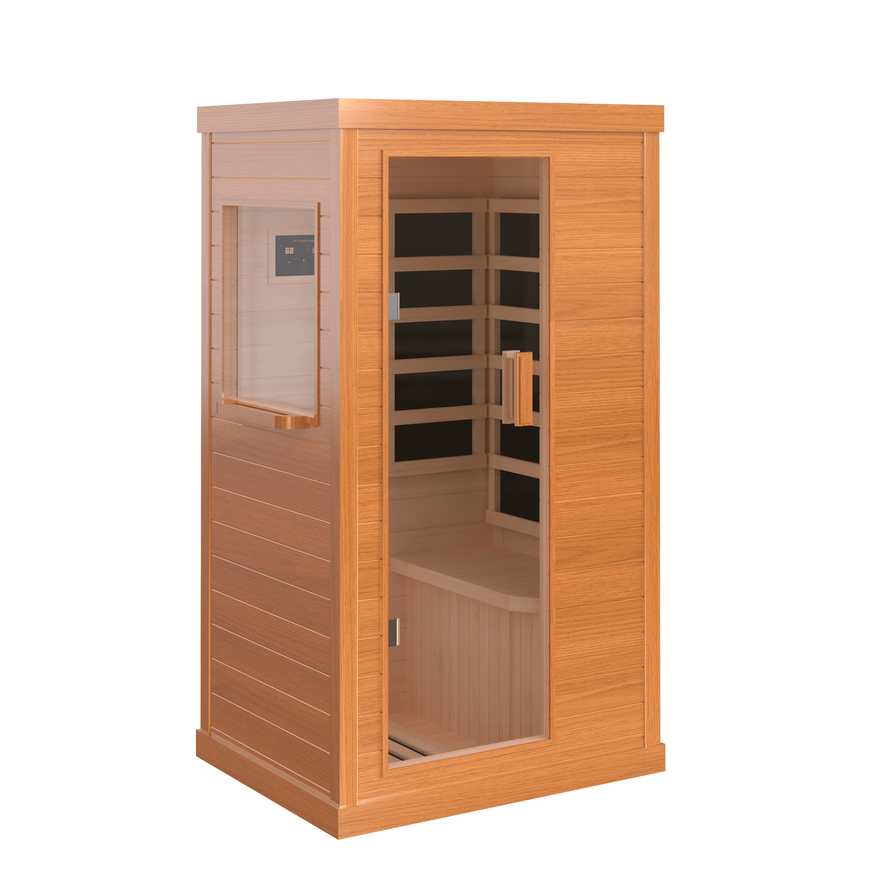 Steam Sauna, 120V/900W Infrared Sauna Room, Indoor Wooden Sauna with ...