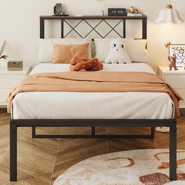 Furniture of America Dash Kids Plastic Twin Race Car Bed with LED and ...