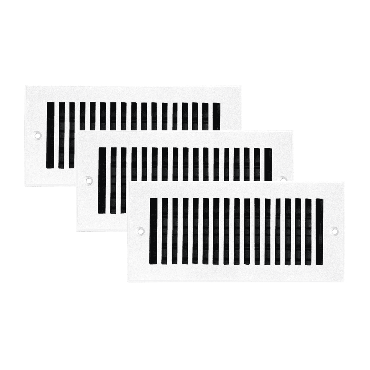 SET of 3 SLEEK Vent cover 4"x10" duct opening (Overall 5-1/2"x 11-3/4 ...