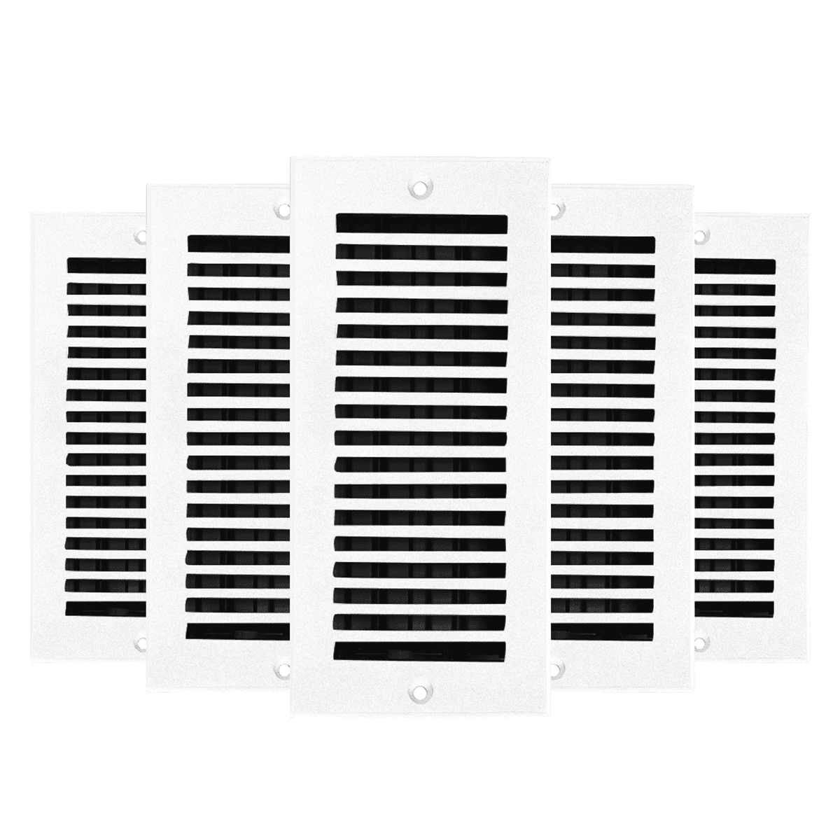 SET of 5 SLEEK Vent cover 4"x10" duct opening (Overall 5-1/2"x 11-3/4 ...