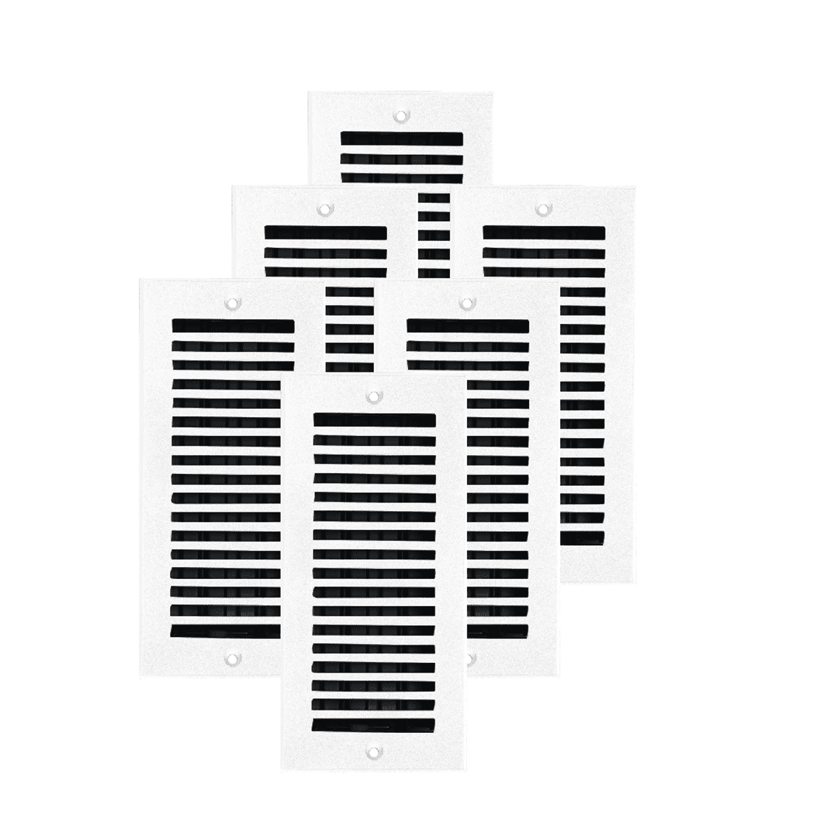 SET of 6 SLEEK Vent cover 4"x10" duct opening (Overall 5-1/2"x 11-3/4 ...