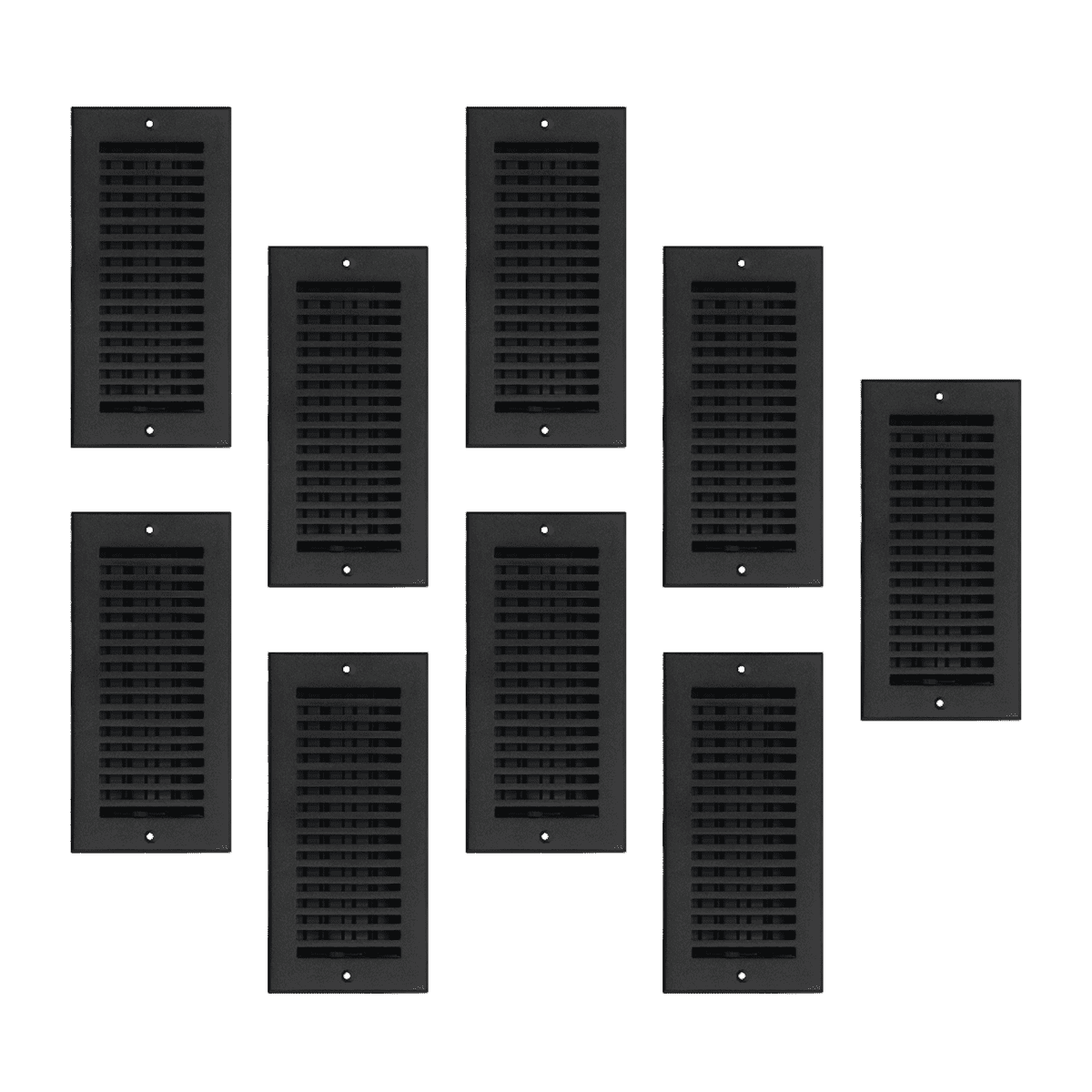 SET of 9 SLEEK Vent cover 4"x10" duct opening (Overall 5-1/2"x 11-3/4 ...