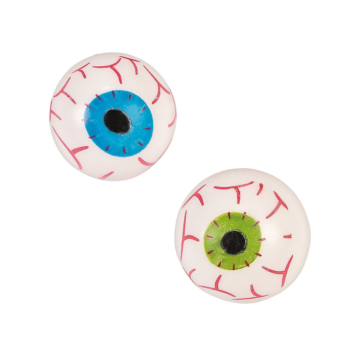 SET OF 2 Eyeball Sticky Splat Balls - Party Favors Halloween Gag Gifts ...