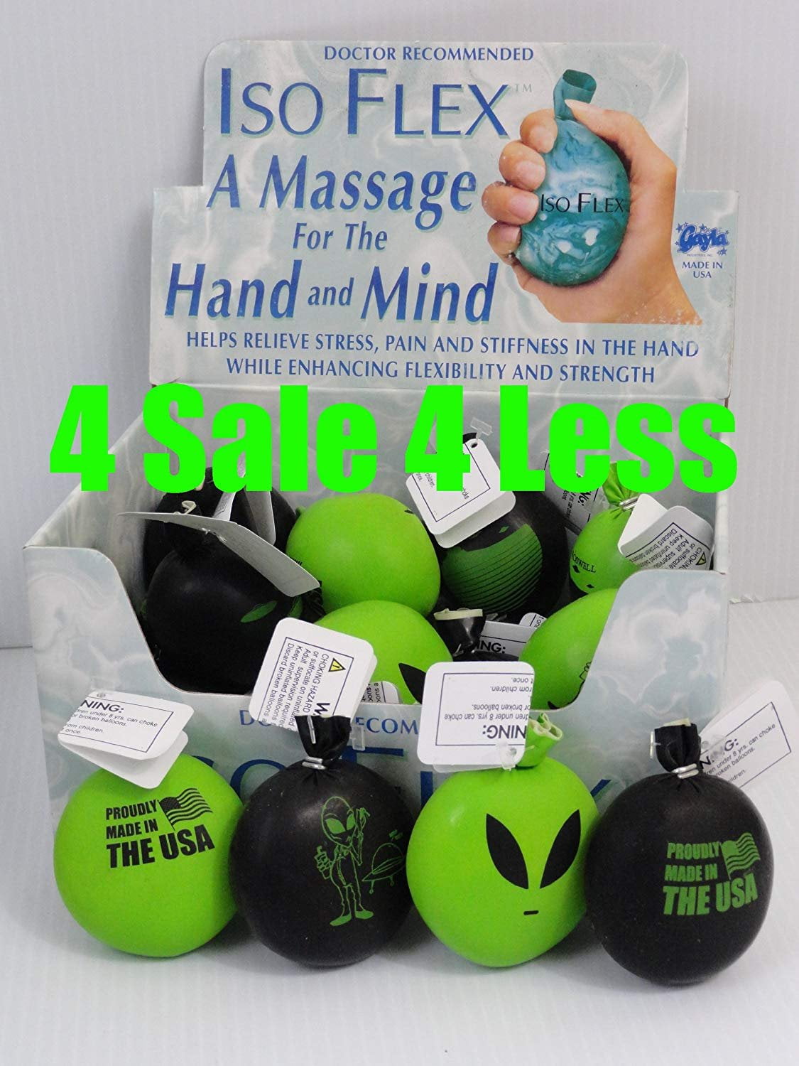 "SET OF 2" Isoflex Alien Made in the USA Classic Stress Ball - Walmart.com