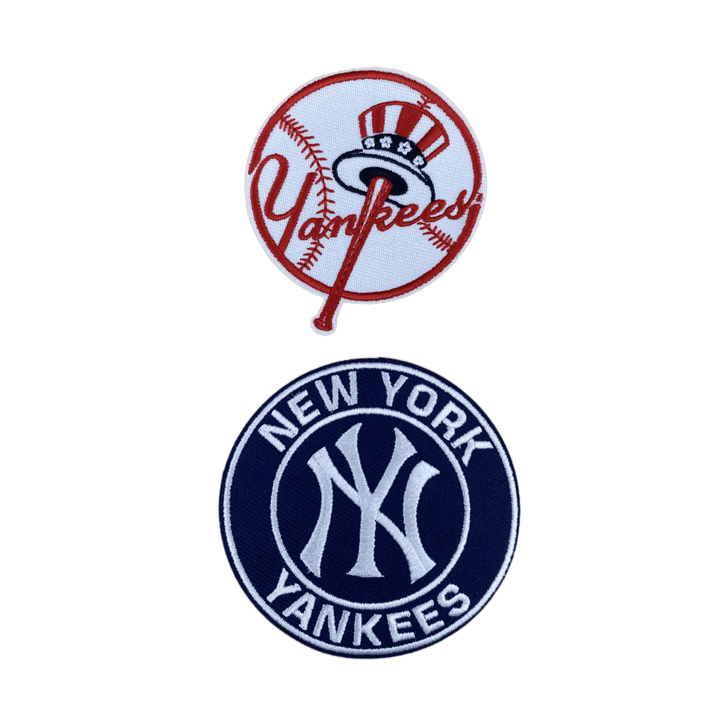 SET OF 2 NEW YORK YANKEES IRON ON EMBROIDERED PATCHES 3” - Walmart.com