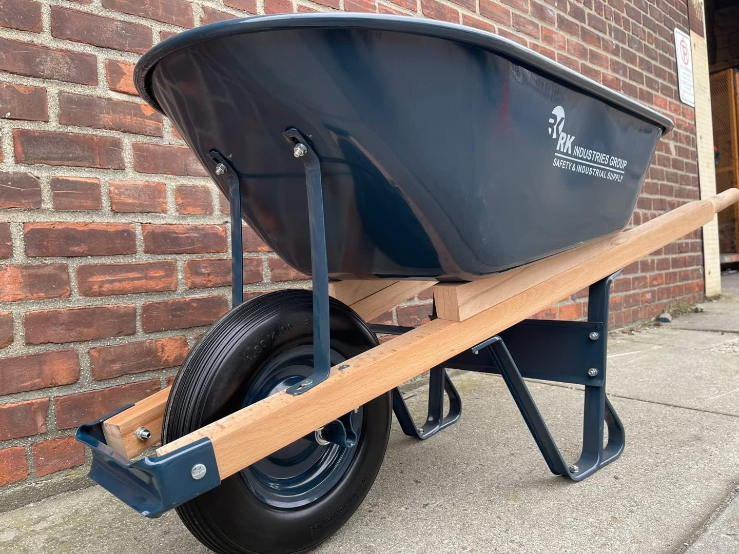 SET OF 2 NK WFF16BK Flat-Free Wheelbarrow Wheel 16" - 500 Lbs. Load Rating - For 6 & 8 Cubic Ft ...