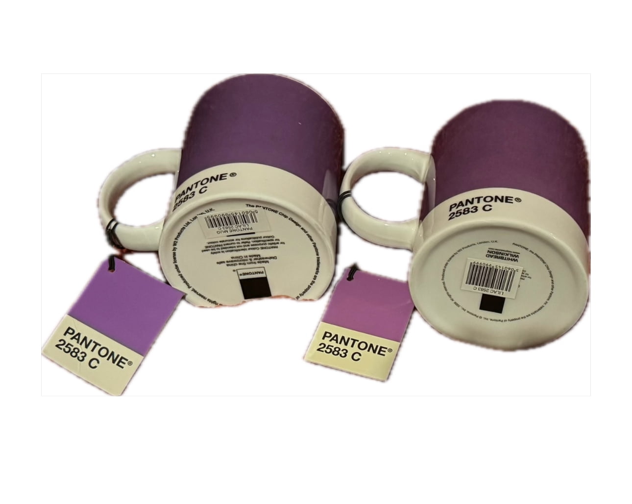 SET OF 2 PANTONE MUGS PURPLE 2583C, Purple Haze? Aubergine, Amethyst ...