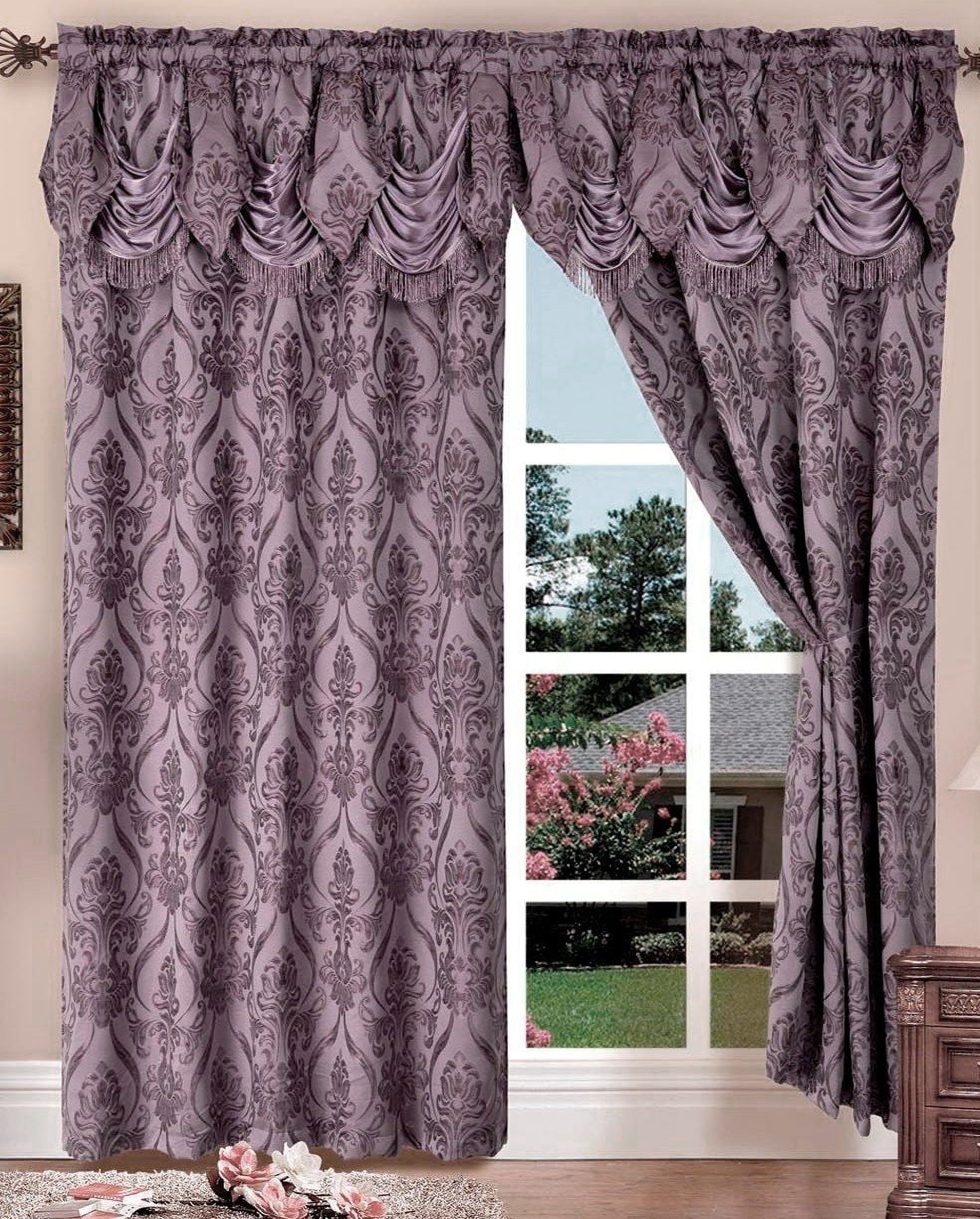 Penelopie All-in-One Curtain Panels Set, 2 Pieces with Attached ...