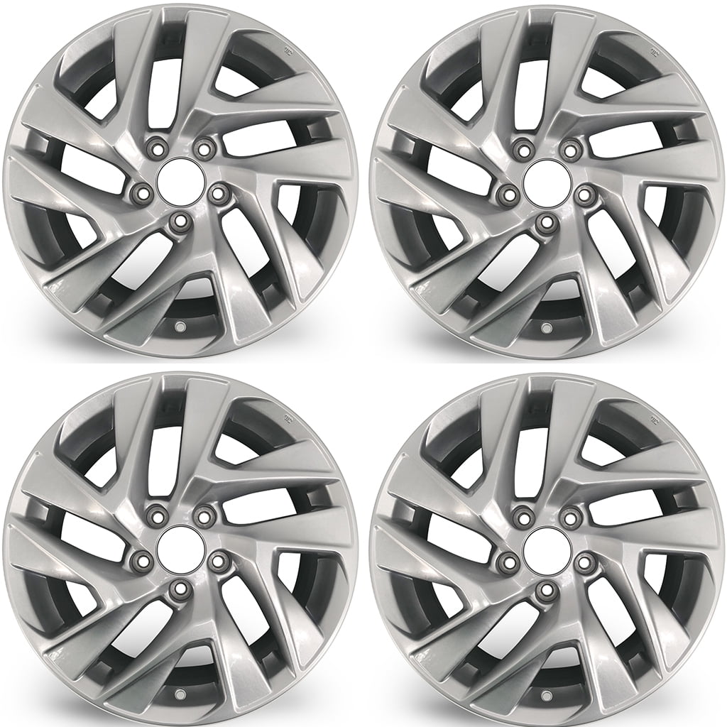 SET OF 4 Brand New Single 17" 17x7 Silver Alloy Wheel for Honda CR-V ...