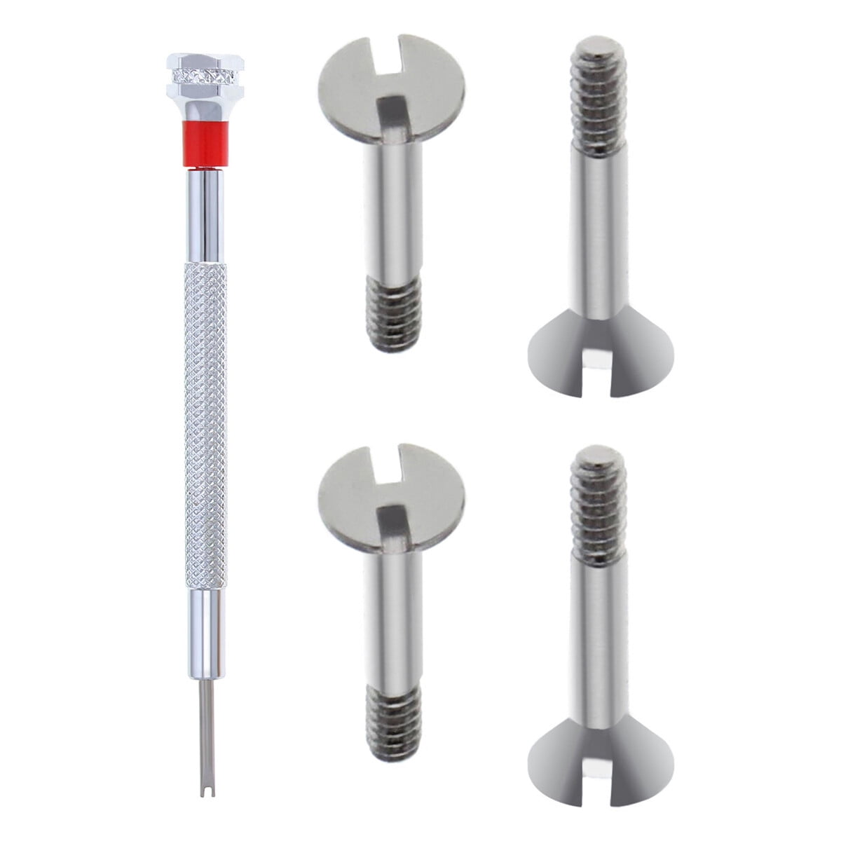 SET OF 4 "H" SCREW FOR HUBLOT 6.5MM FIX RUBBER LEATHER STRAP BAND ...