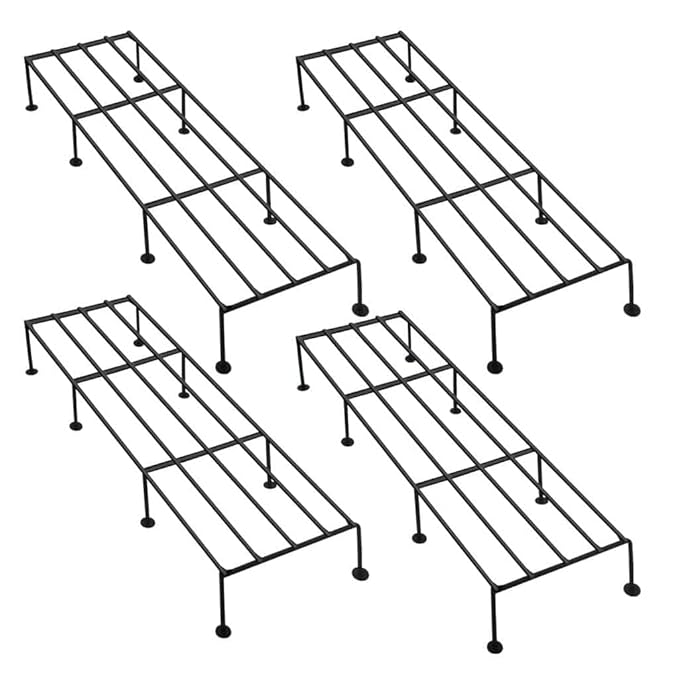 SET OF 4 PLANTER STAND Plant Container Set (Pack of 4, Metal) - Walmart.com