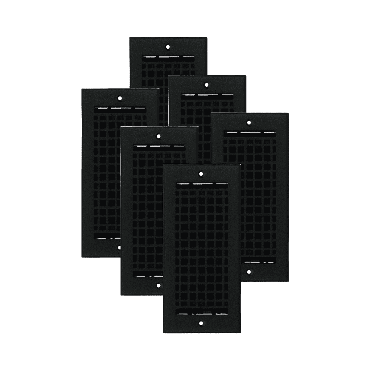 SET OF 6 Mosaic Air Supply Vent 4"x10" Duct Opening (Overall 5-1/2"x 11 ...
