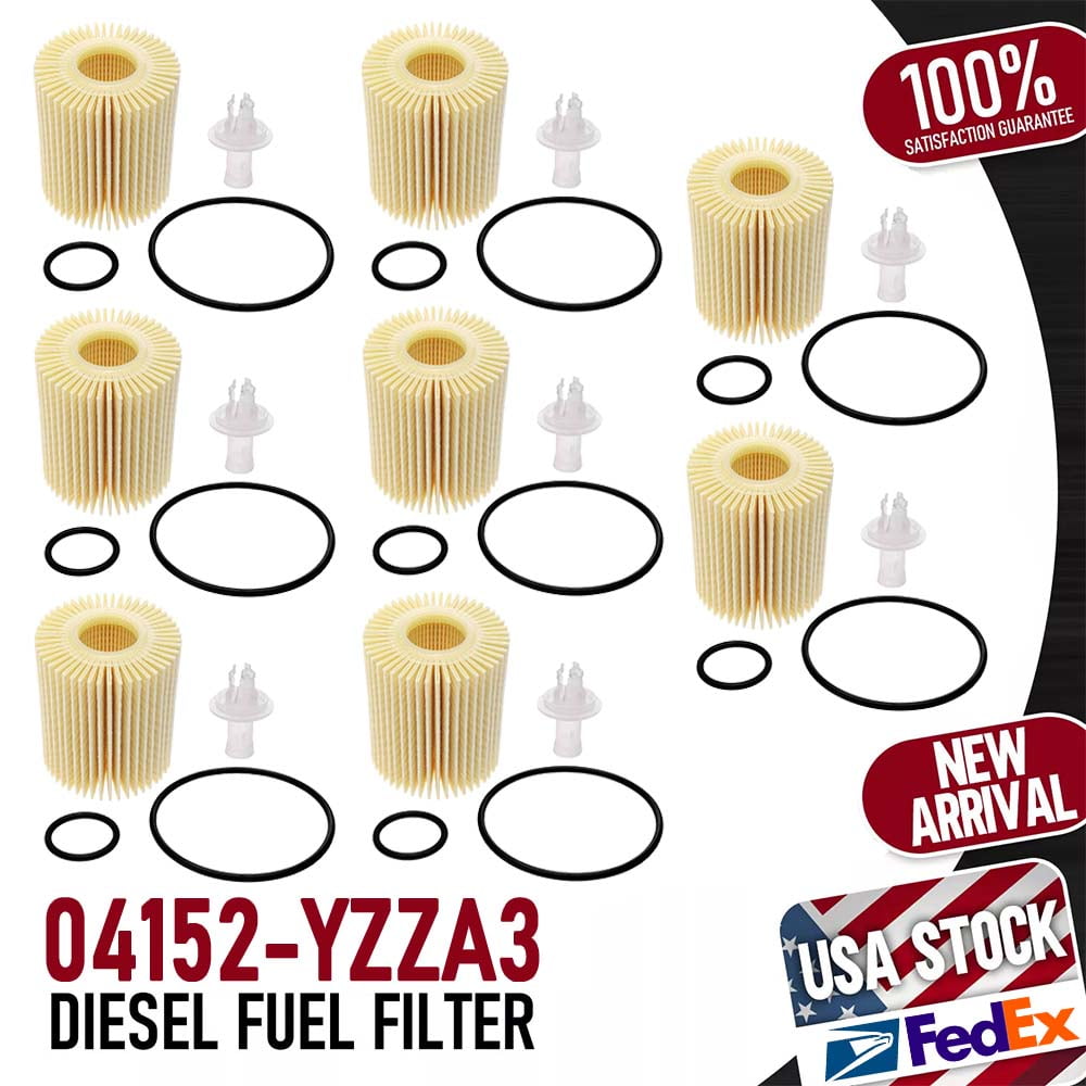SET OF 8 - Fits For LEXUS TOYOTA - CARTRIDGE OIL FILTER - 04152-YZZA3 ...