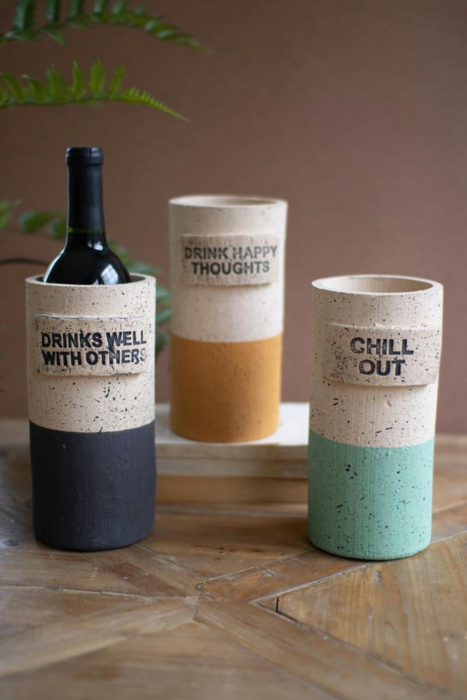 SET OF THREE TERRACOTTA WINE COOLERS - ONE EACH - Walmart.com