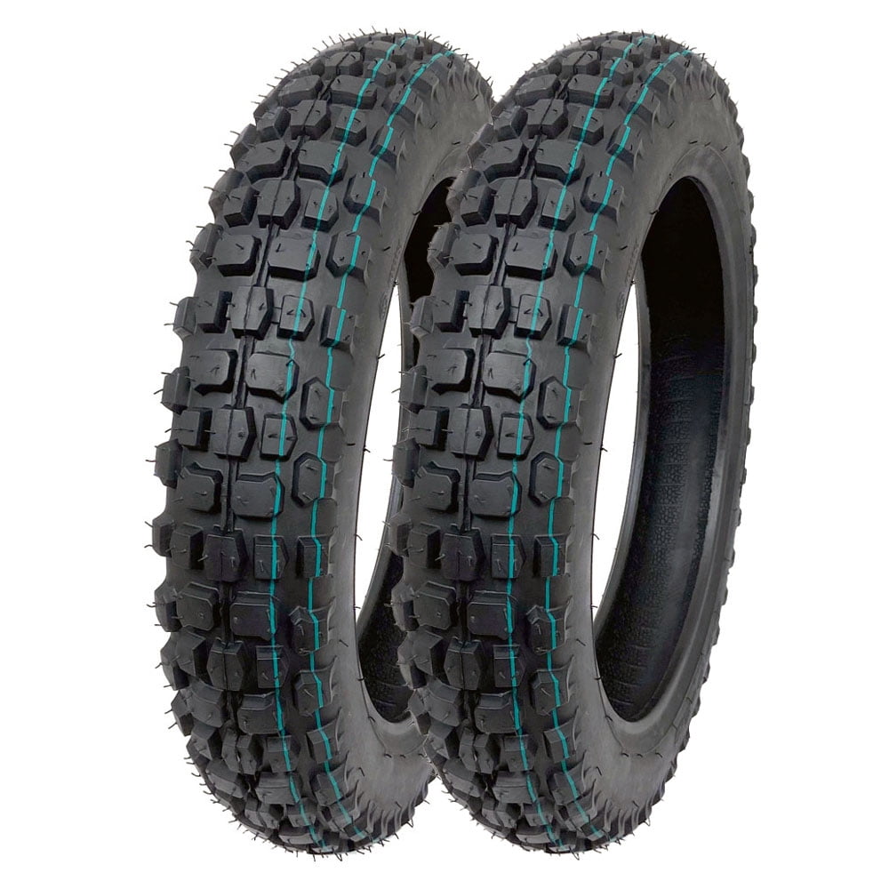 SET OF TWO: Knobby Tire 3.00 - 10 Front or Rear Trail Off Road Dirt ...
