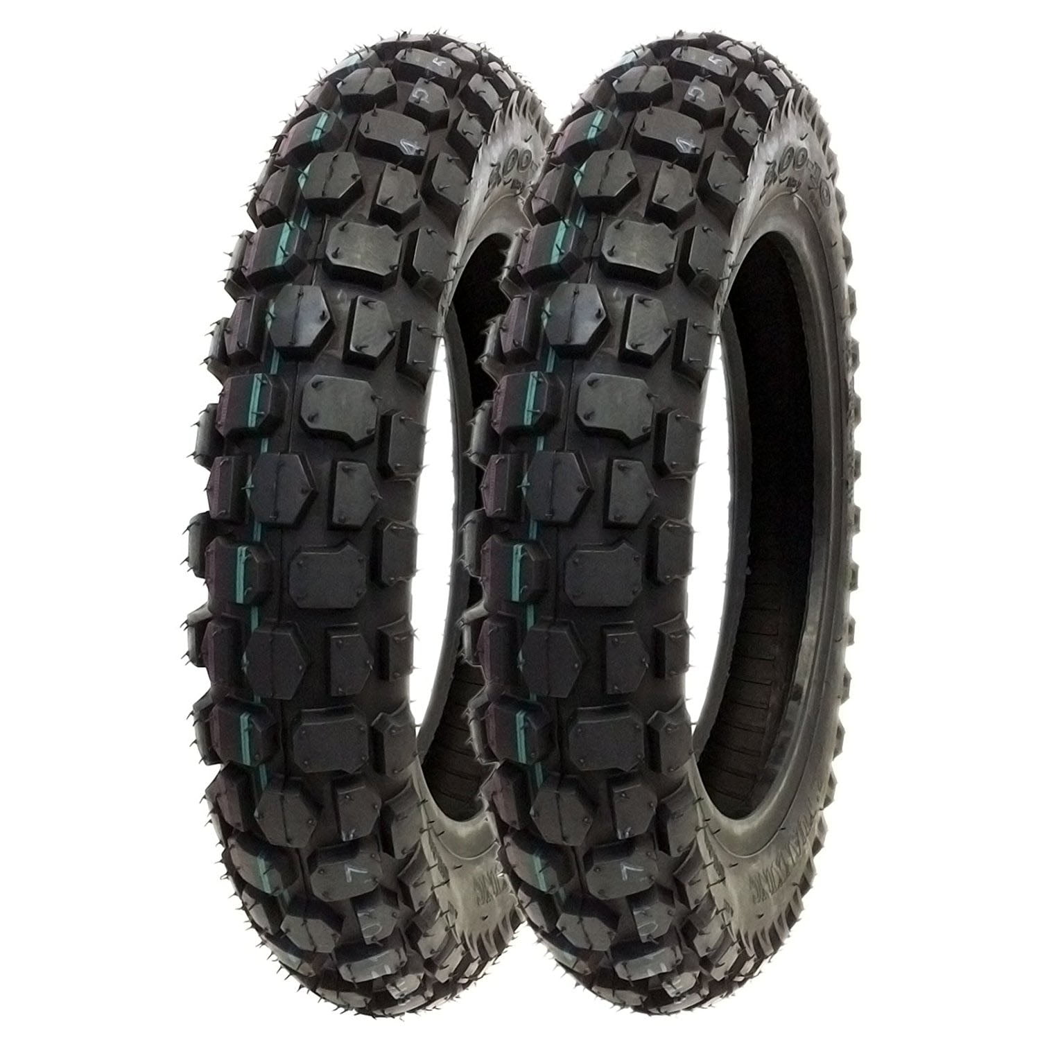 SET OF TWO: Knobby Tire 3.00 - 12 Front or Rear Trail Off Road Dirt ...