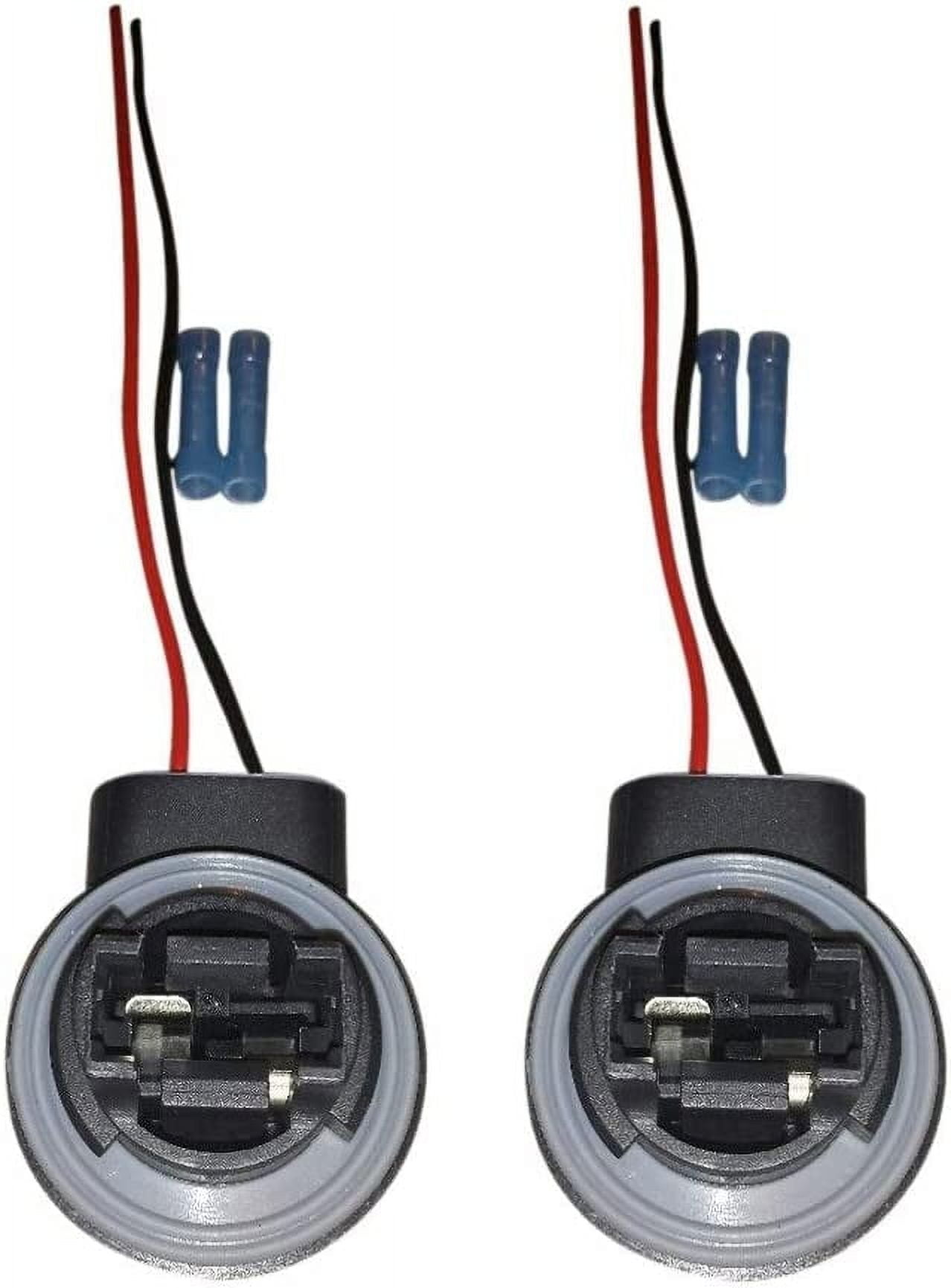 (SET OF TWO) Muzzys 3156/4156 Wire Harness Pigtail Socket for LED and ...