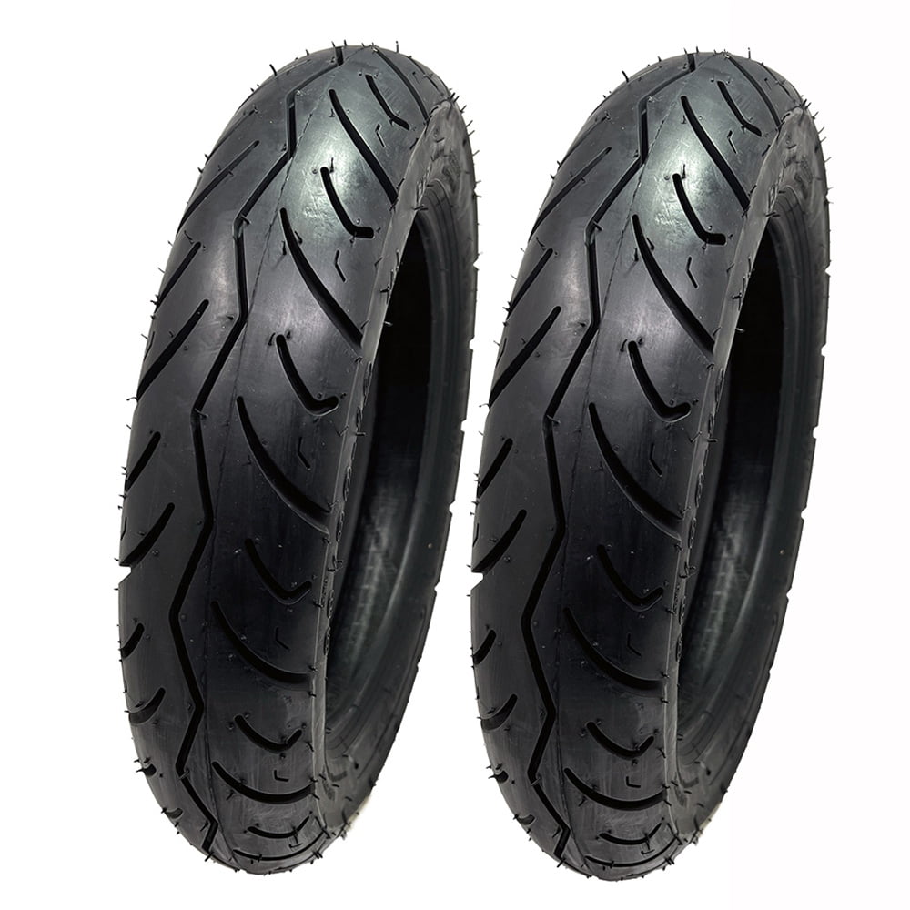 SET OF TWO Scooter Tires 90/90-12 Front or Rear Tubeless Type 12 inches ...