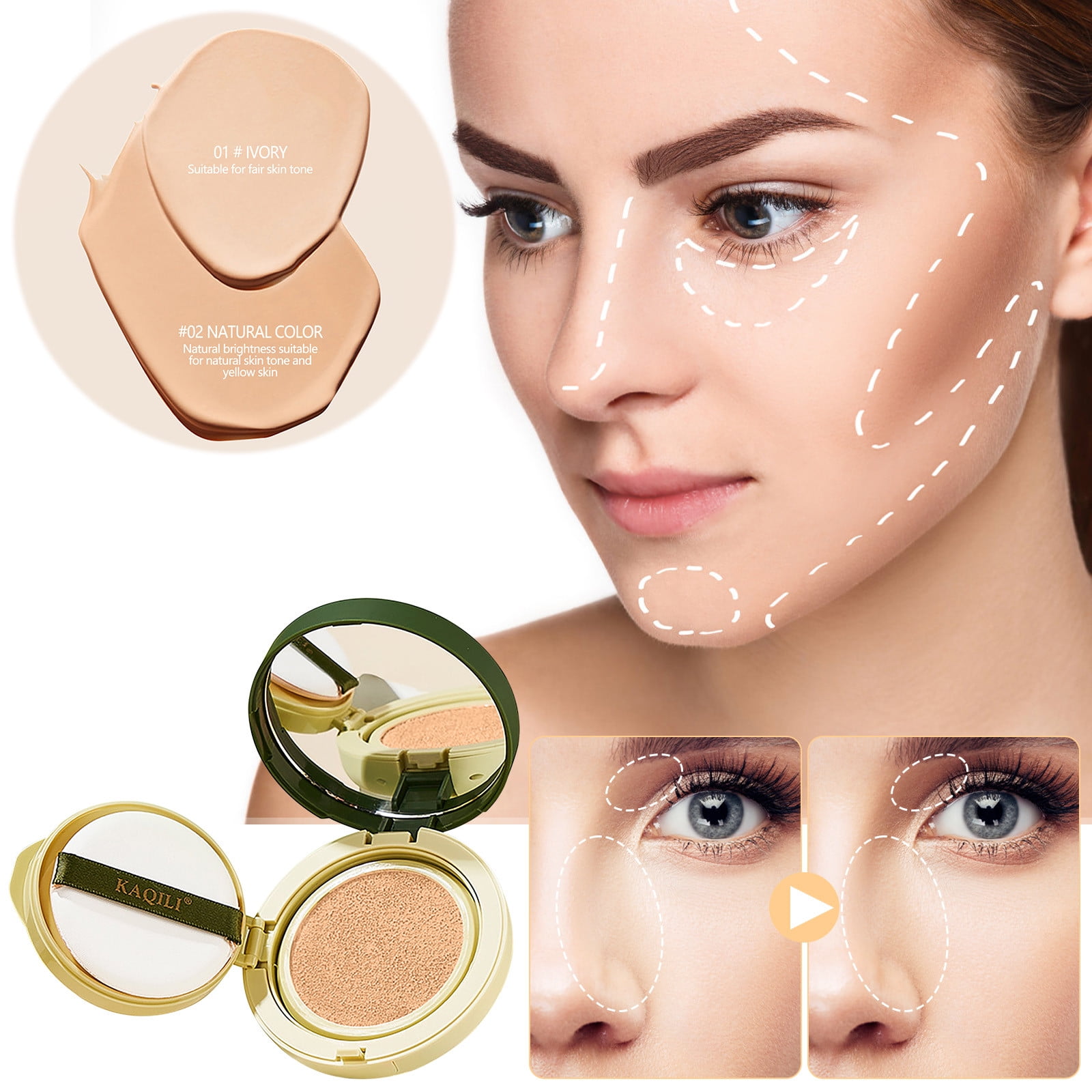 SETOOFF Air Cushion CC Cream Mushroom Head Foundation-BB Cream ...
